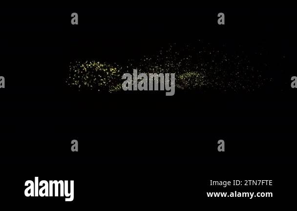 sparkling glitter star dust trail particle magic tail loop Animation video transparent ...