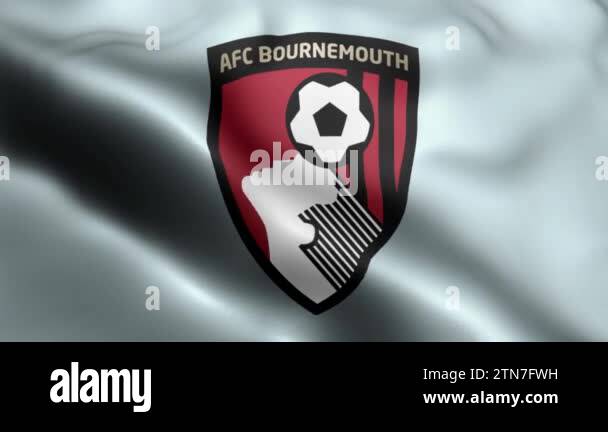AFC-Bournemouth Flag video waving in wind. AFC-Bournemouth Flag Wave ...