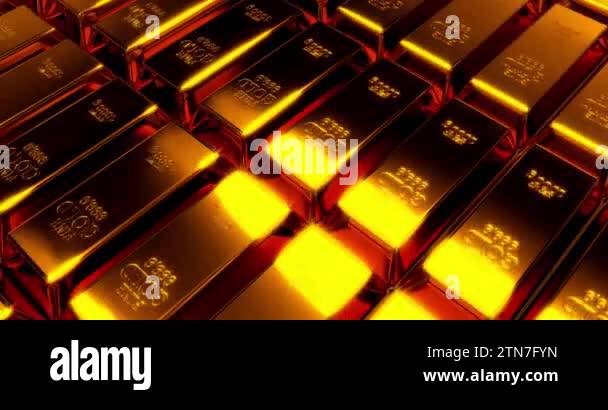 gold bricks golden bars wealth financial rich economy business money ...