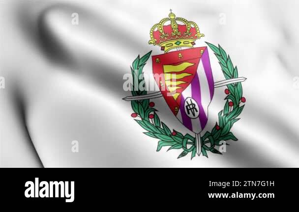 real-valladolid Flag video waving in wind. real-valladolid Flag Wave ...