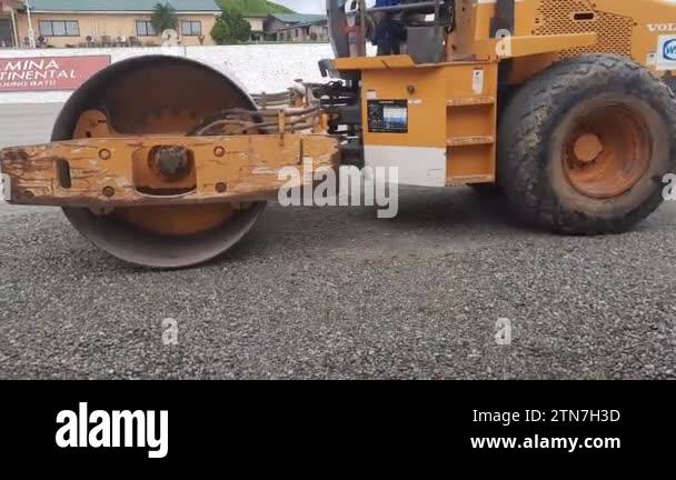 Balikpapan, May 1, 2023. A roller / Tendem Roller is a type of ...
