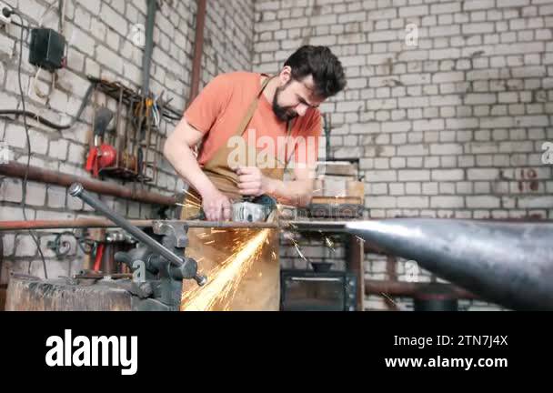 Beard man blacksmith forging Stock Videos & Footage - HD and 4K Video ...