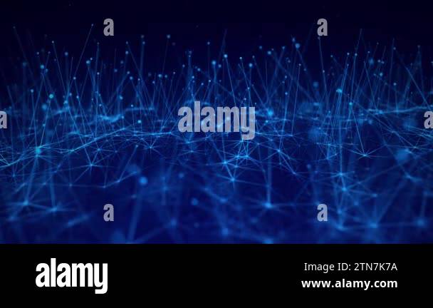 Colored polygonal space. Connection dots and lines structure. Digital background. Technology ...