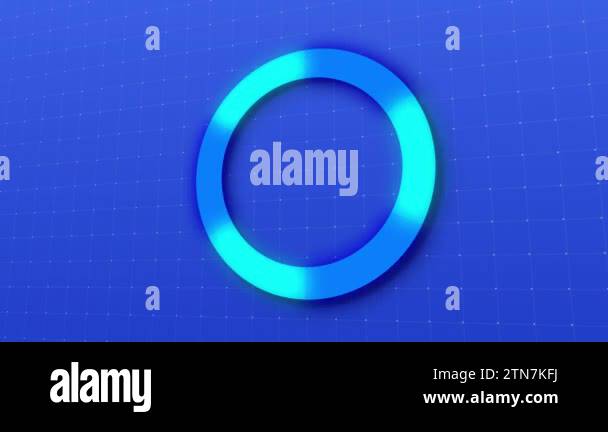 4K SIMPLE AND CLEN LOADING ANIMATION WITH DIGITAL DOTS GRID MOVING IN ...