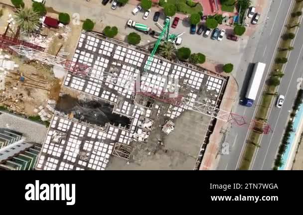 Get an aerial glimpse of the bustling construction site where a ... Get an aerial glimpse of the bustling construction site where a ...