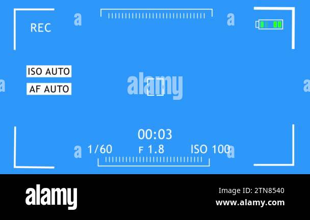 Camera mobile recording screen overlay animation with chroma key. DSLR ...