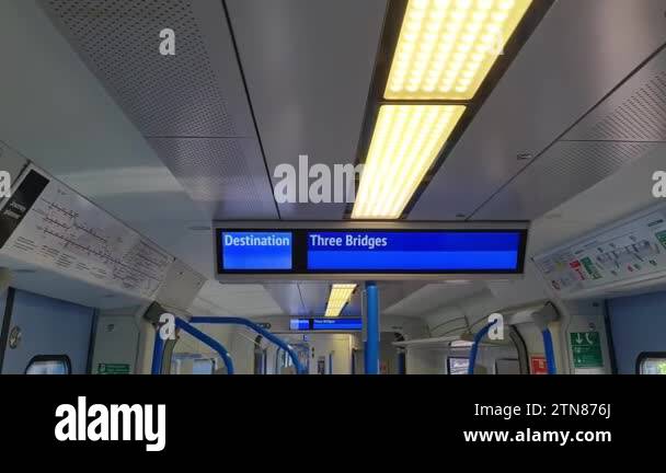 Train Travel to London City of England UK. Footage Was Captured on 08th ...