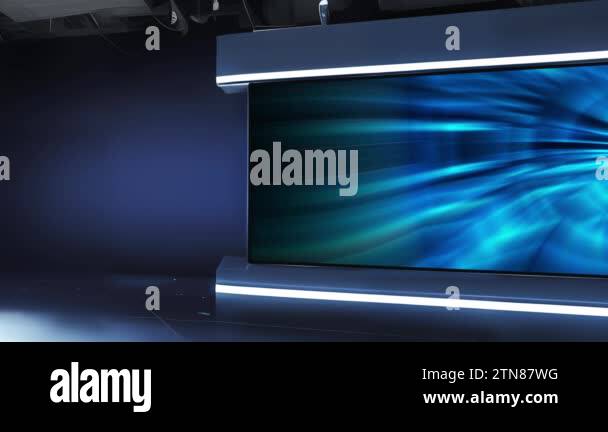 Transform Your Newsroom with a Virtual Studio Set Solution Stock Video ...
