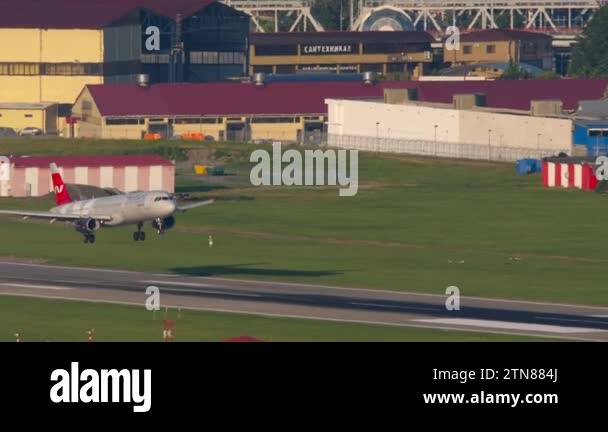 SOCHI, RUSSIA - JULY 29, 2022: Passenger plane of Nordwind Airlines ...
