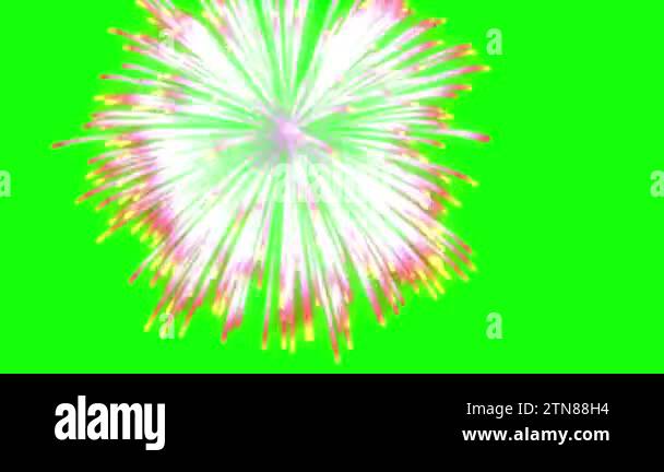 new year fireworks in green screen visual effect background vfx Stock ...