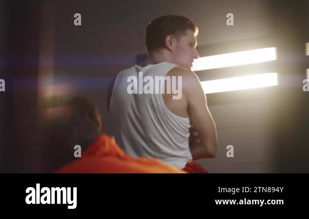 Insane prisoner talks aggressively to cellmate, threatens him in prison ...