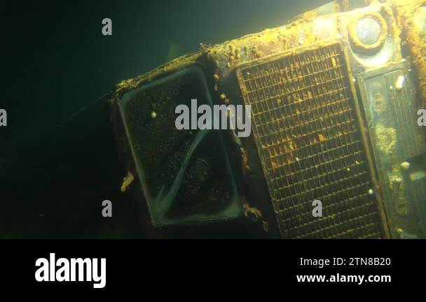Slow motion video on shipwreck swedish ferryZenobia. Wreck diving. Mediterranean sea, Cyprus ...