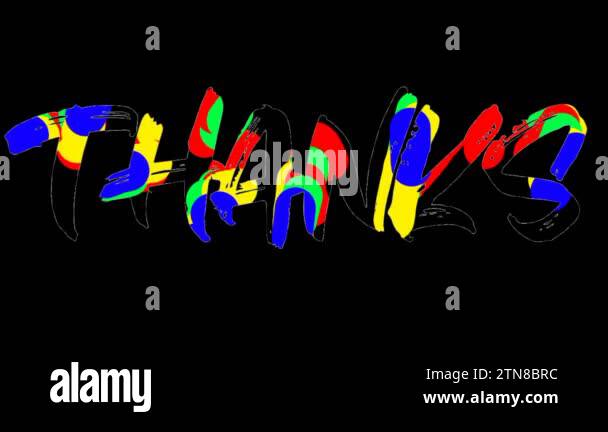 Thank You animated liquid, suitable for celebrations, wishes, events ...