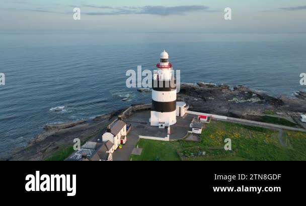 4k Hook Lighthouse situated on Hook Head at the tip of the Hook ...