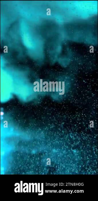 background with space, water oxygen, blurry motion of oxygen, animation ...