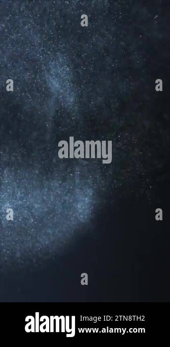 Abstract swarm of silver liquid buoyancy star particles. Elegant ...