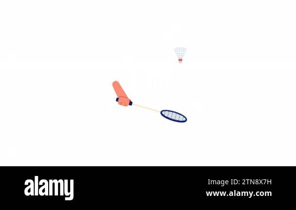 Badminton shuttlecock cartoon Stock Videos & Footage - HD and 4K Video ...