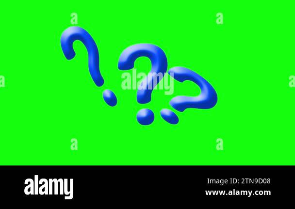 question mark, curious asking confused icon symbol greenscreen ...