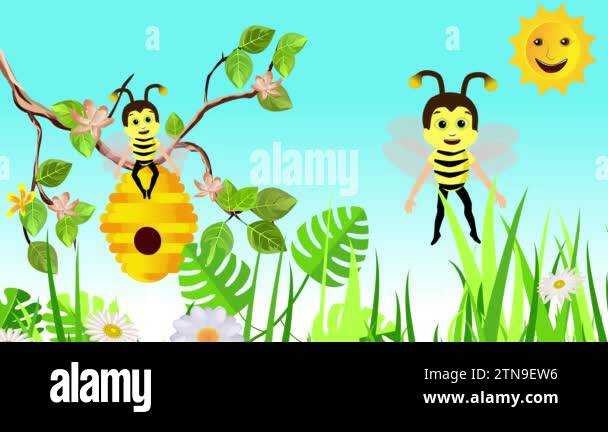 Cartoon bees Stock Videos & Footage - HD and 4K Video Clips - Alamy