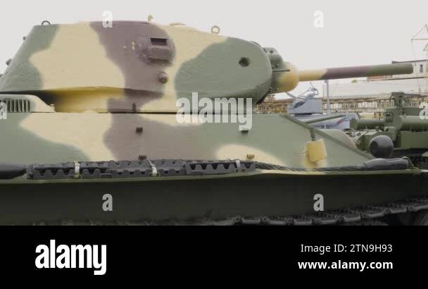 Soviet WW2 middle tank t-34. Tank of WWII t-34 Stock Video Footage - Alamy