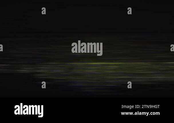 Old TV with video damage seamless loop. Retro 3D animation with ...