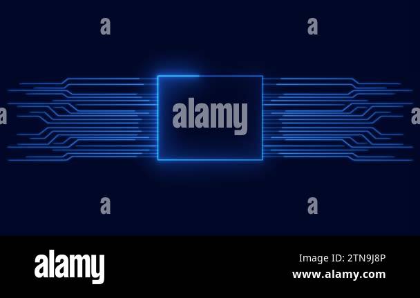 4K 3D Computer processor CPU Processor starting booting Circuit Burst ...