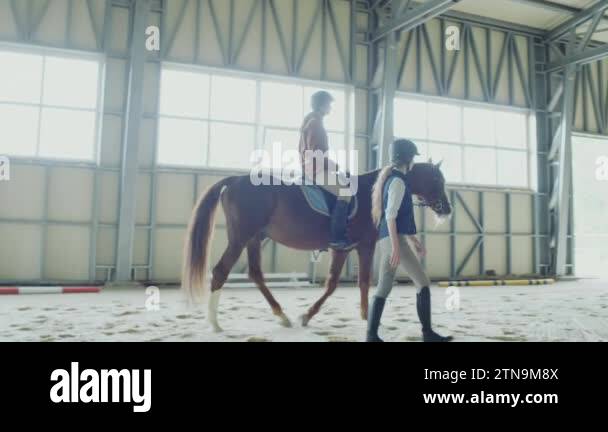 Woman giving horseback lesson Stock Videos & Footage - HD and 4K Video ...