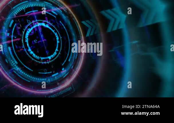 Quantum computer futuristic technology digital holographic process and ...