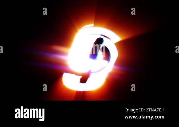 Countdown - Timer Computer Generated Motion graphic animation Stock ...