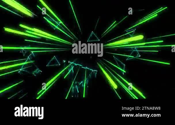 Animation of connected dots forming triangles and cross signs with illuminated lines. Digitally ...