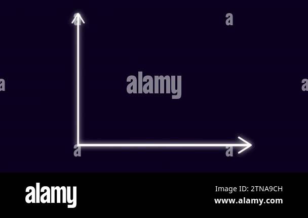 Graph animation with a growing business. Profit graph representation in ...
