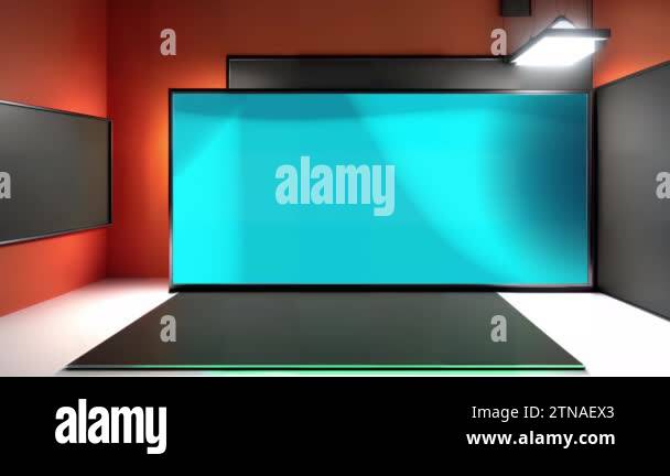 Immersive Virtual TV Studio Background Loop for Professional ...