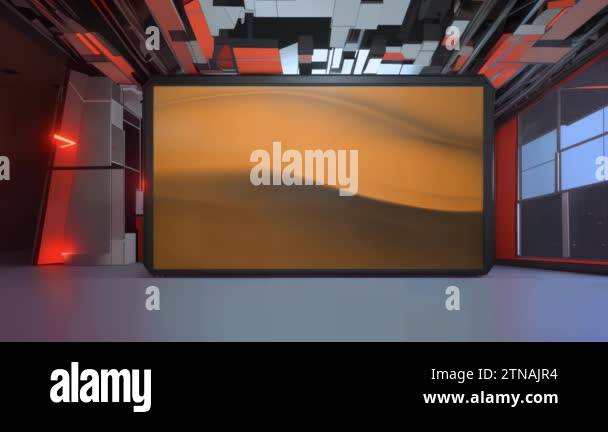 Virtual Sports News Studio Background Loop for a Fast-Paced and ...
