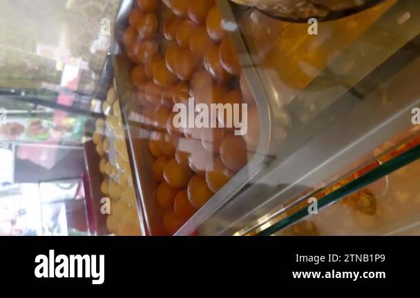 Various selections of Pakistan and Indian traditional sweets at the ...