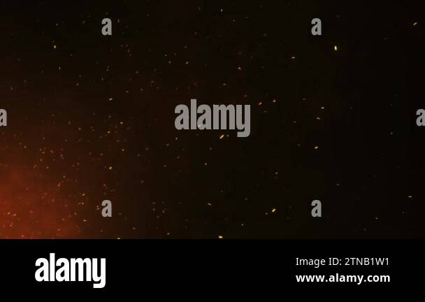 4K Fire particles Burning red hot sparks, Fire Glowing Particles on ...
