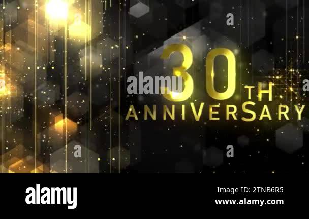 Congratulations on the 30th anniversary in luxury gold style, happy ...