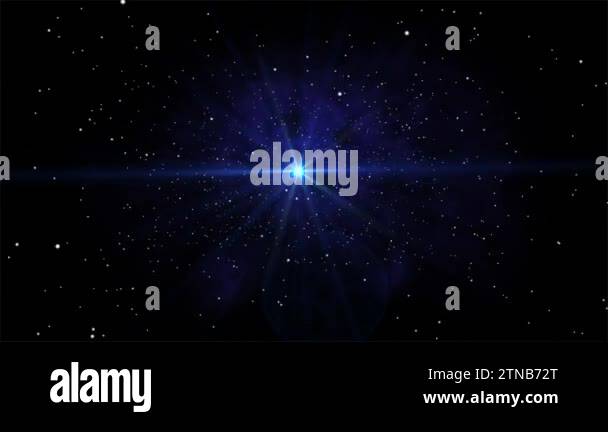 Blue stars and space in night sky nature dark galaxy view star lines ...