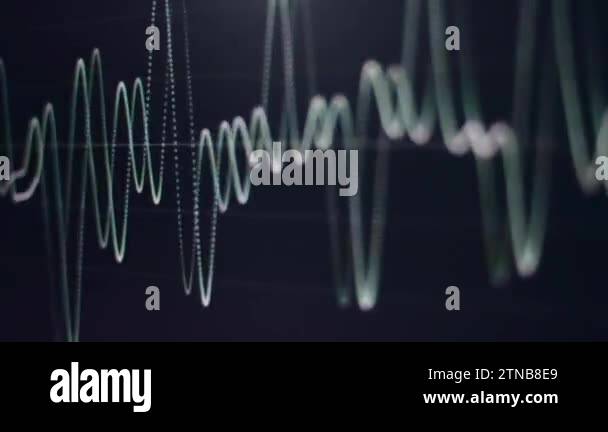 Seismogram. Waveform. Oscilloscope. Musical equalizer. Sound wave ...