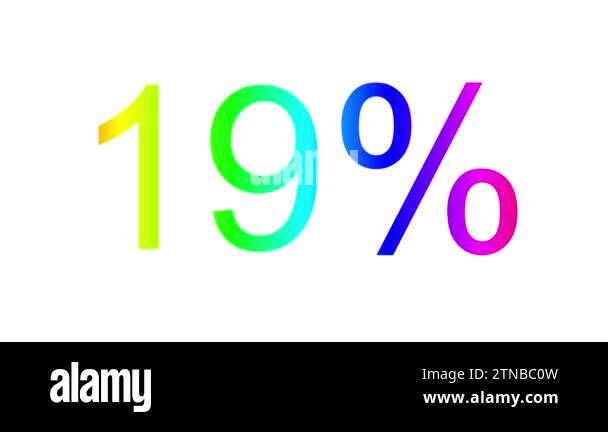 Animated colorful loading symbol 100 percent. Loading bar icon. Sign of ...