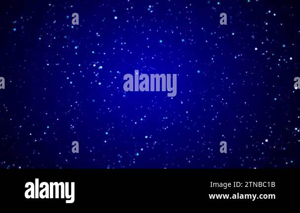 Flashing lights of blue glitter on black tarry night, glowing shinning ...