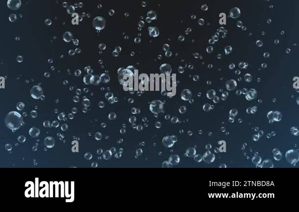Underwater bubbles cloud Animation backgrounds. fizzing air bubbles ...