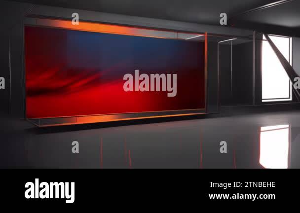 Cutting-Edge TV Studio Design: 3D Virtual Set Background Loop Stock Video Footage - Alamy