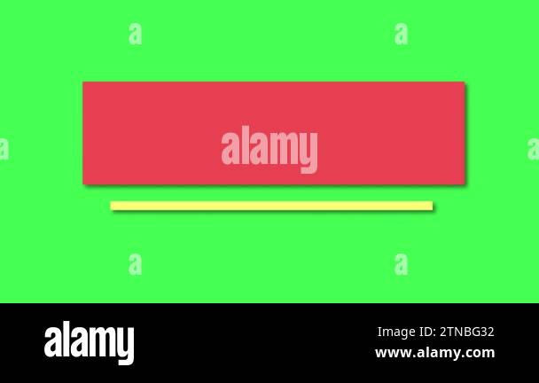 Colorful simple minimalistic lower third animation in UHD. Empty lower ...