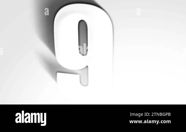 Countdown - Timer Computer Generated Motion graphic animation Stock ...