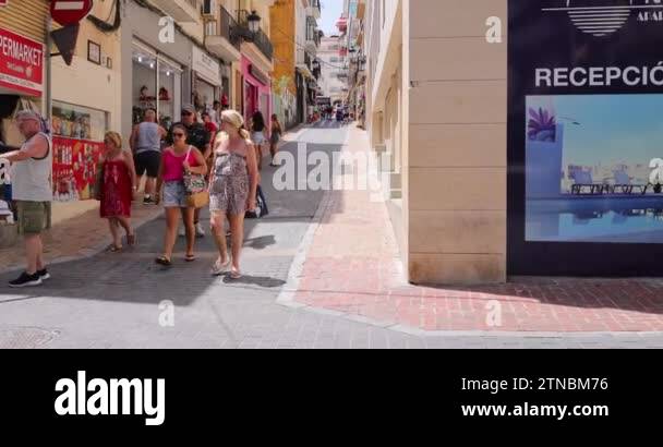 Benidorm Spain, 1st July 2023: Footage of the beautiful city of ...