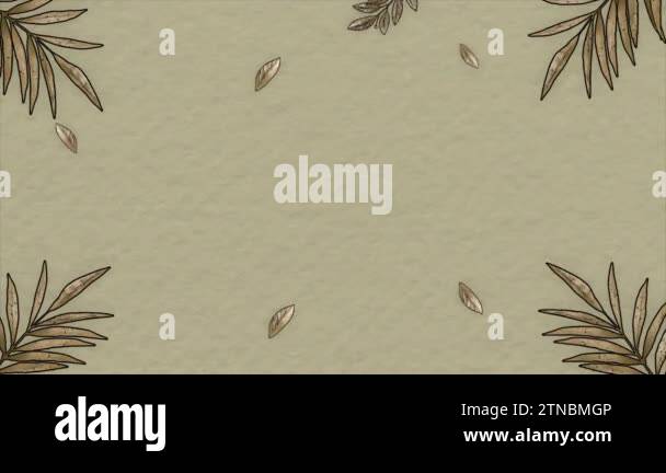 Backgrounds. Gilded Paper Plants with Stop Motion Effect. (It can also ...