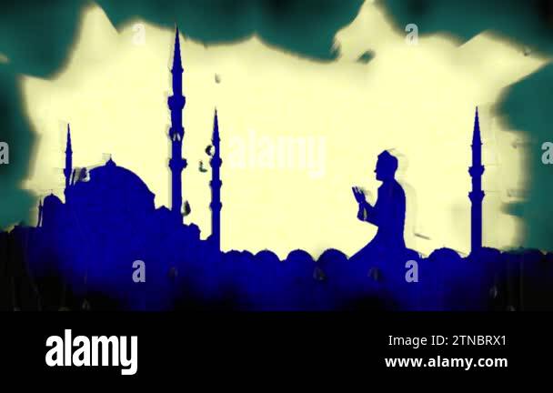 prayer video and light effects animation ramadan islamic allahu ...