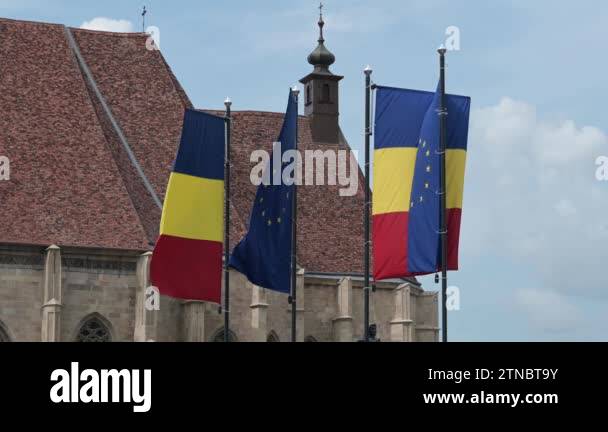 Romanian national flags blowing Stock Videos & Footage - HD and 4K ...