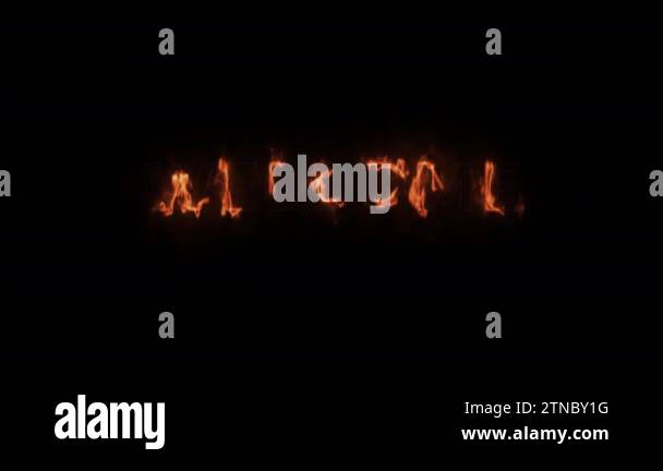 Welcome lettering animation with fire text effect, Welcome text torch ...