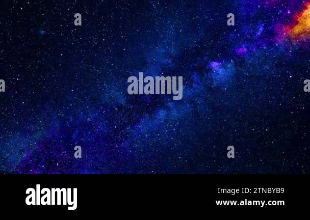 Fly through large clusters of stars galaxy nebula. universe. planet ...